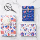 USA Patriotic Flag Wrapping Paper Set of 3 | Zazzle
