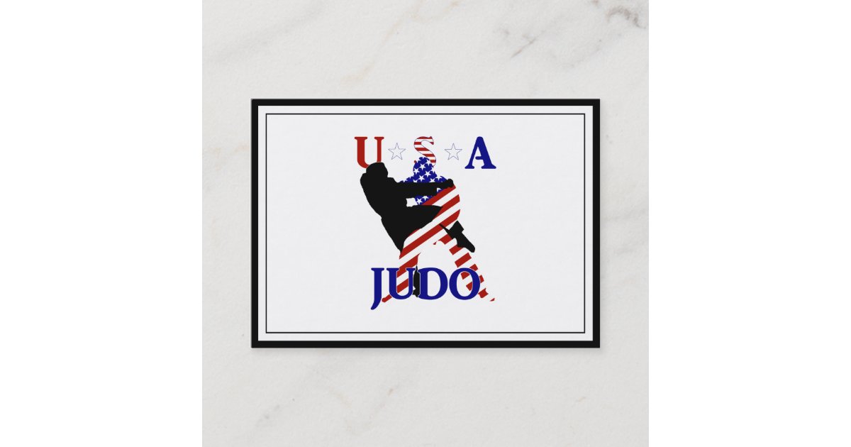USA Patriotic Martial Arts JUDO Business Card | Zazzle