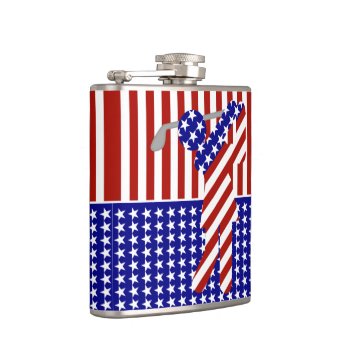 USA Patriotic WOMEN'S GOLF Flask | Zazzle