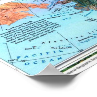 " USA: Physical Landscape map ... Poster | Zazzle