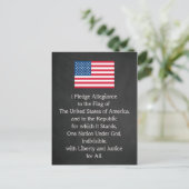USA Pledge of Allegiance Flag Postcard | Zazzle