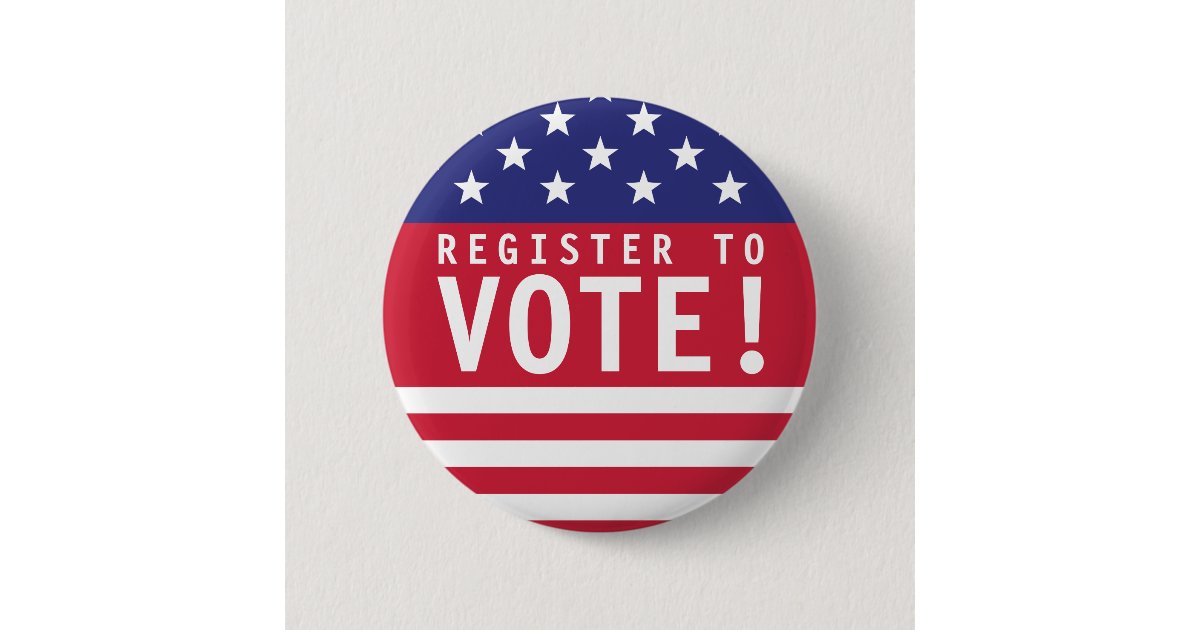 USA Register to Vote Button | Zazzle