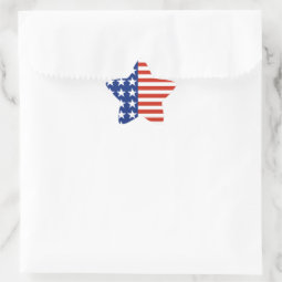 USA Stars And Stripes Star Flag Star Sticker | Zazzle