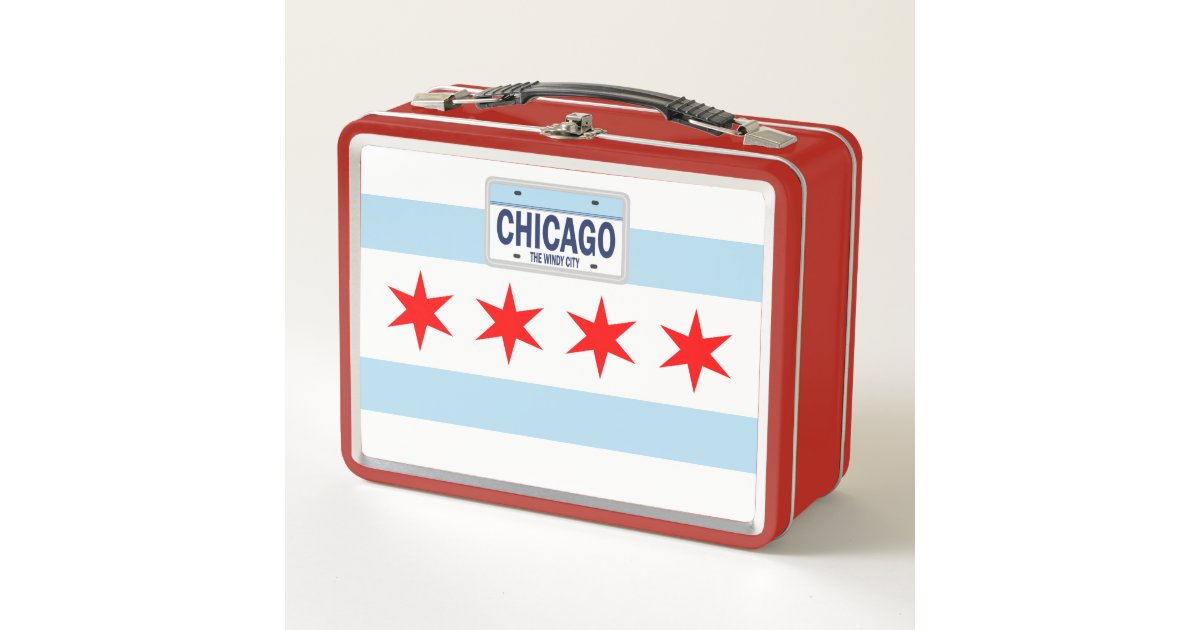 USA State Flag - Chicago Metal Lunch Box | Zazzle