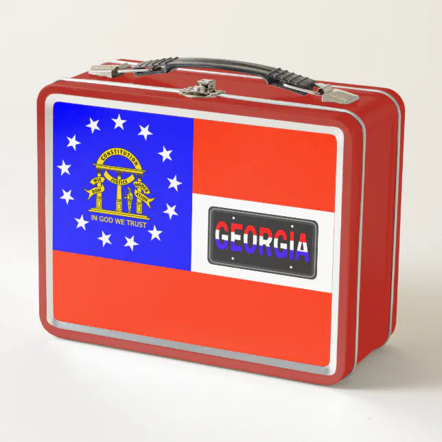 USA State Flag - Georgia Metal Lunch Box | Zazzle