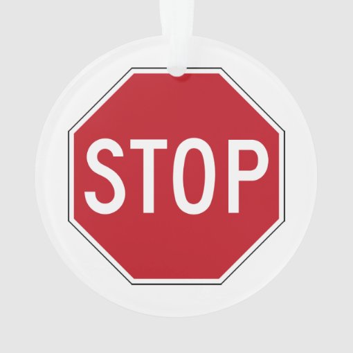 USA Stop Sign Ornament | Zazzle