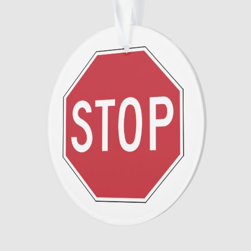 USA Stop Sign Ornament | Zazzle