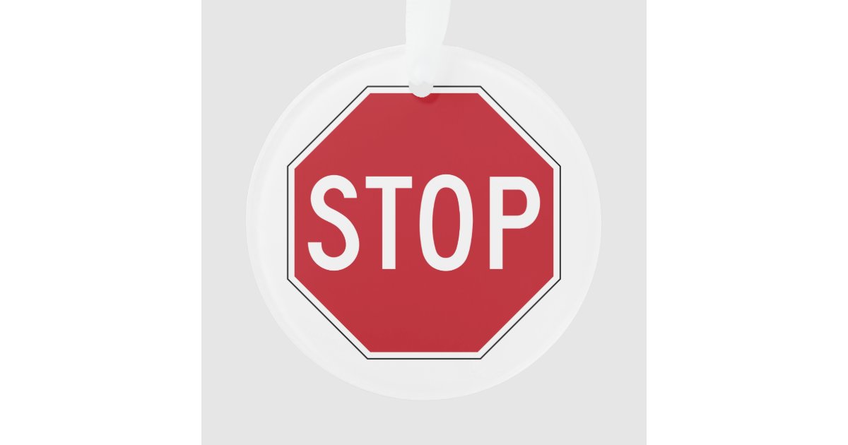 USA Stop Sign Ornament | Zazzle