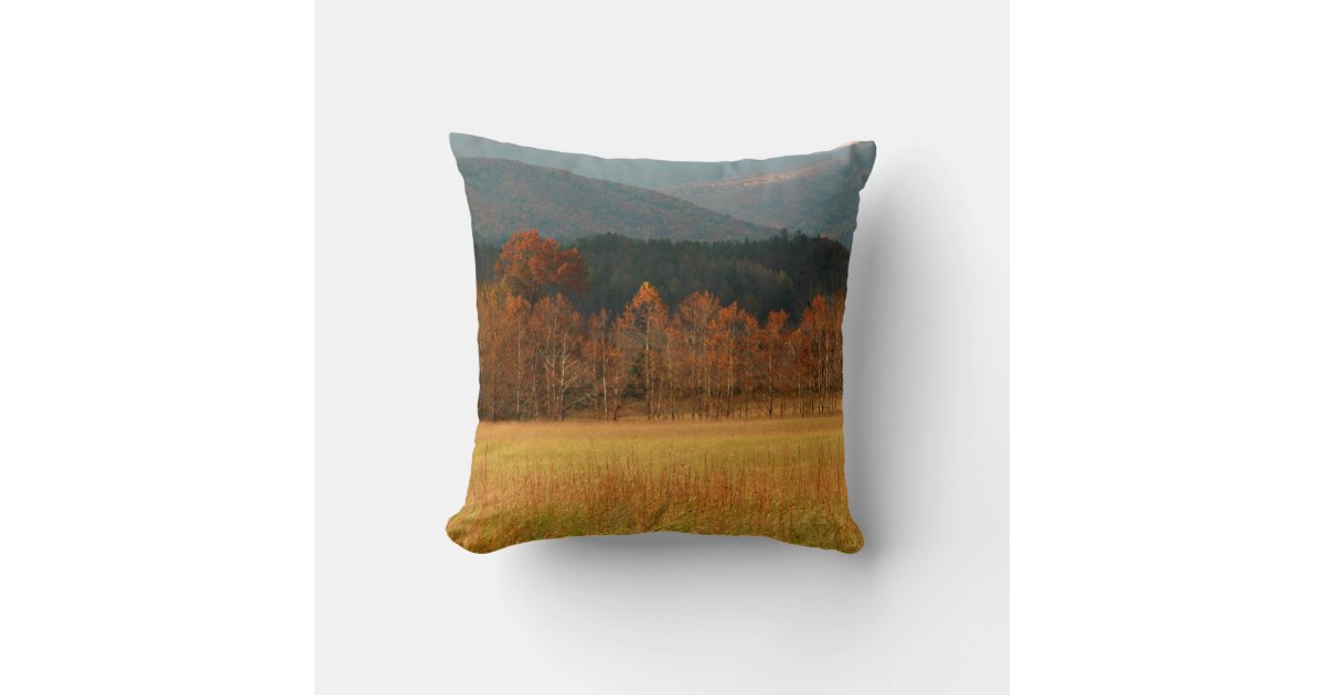USA, Tennessee. Cades Cove In Smoky Mountain Throw Pillow | Zazzle