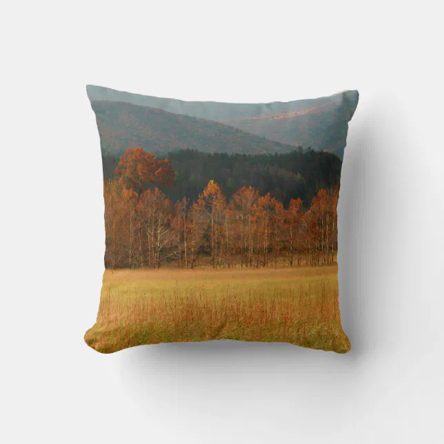 USA, Tennessee. Cades Cove In Smoky Mountain Throw Pillow | Zazzle