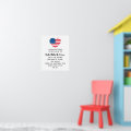 USA The Pledge Of Allegiance American Flag Heart Poster | Zazzle
