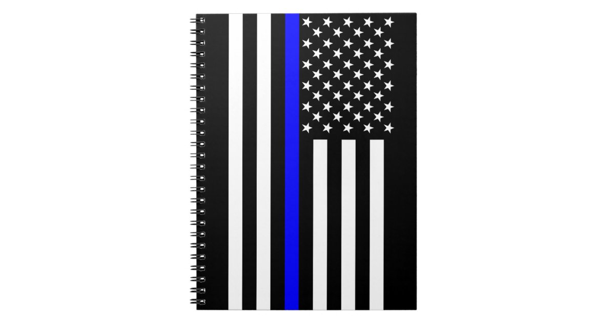USA Thin Blue Line Notebook | Zazzle