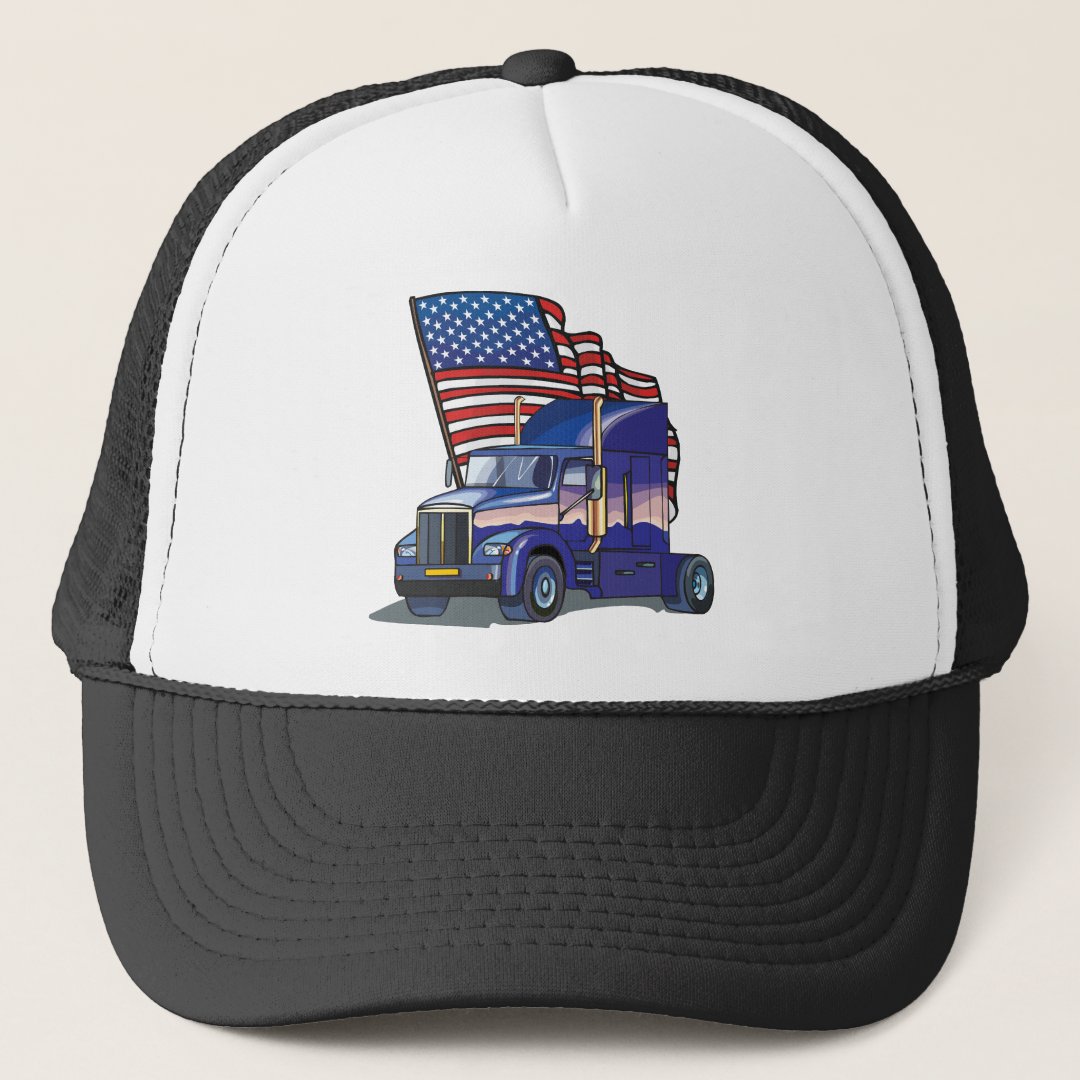 USA Truck Driver Trucker Hat | Zazzle