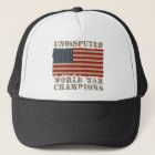 Two Time back to back World War Champs Hats | Zazzle.com