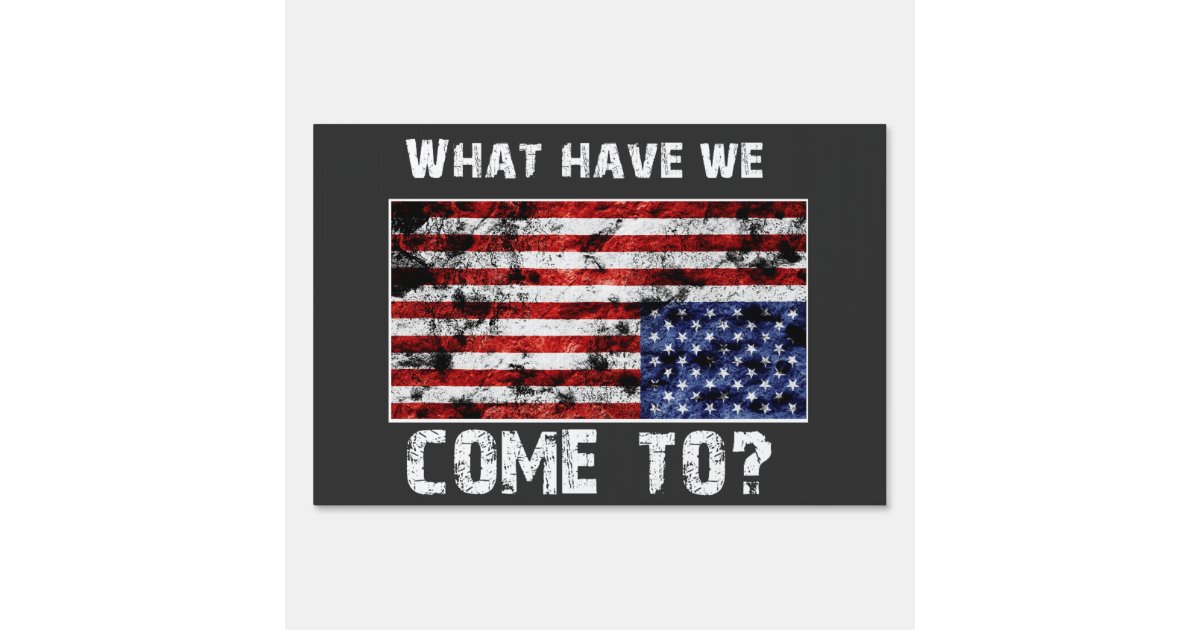 USA Upside Down Sign | Zazzle
