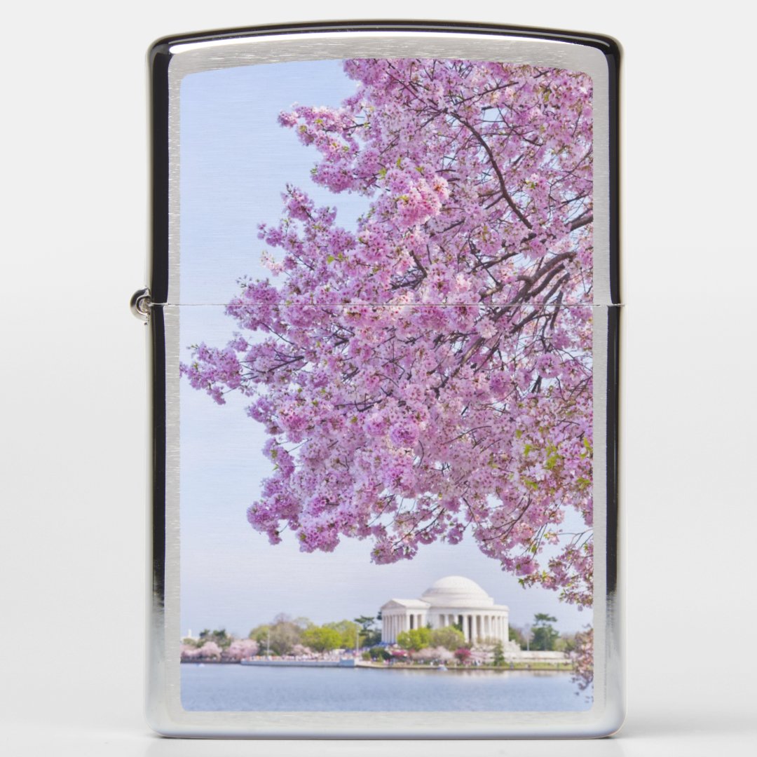 USA, Washington DC, Cherry tree in bloom Zippo Lighter | Zazzle