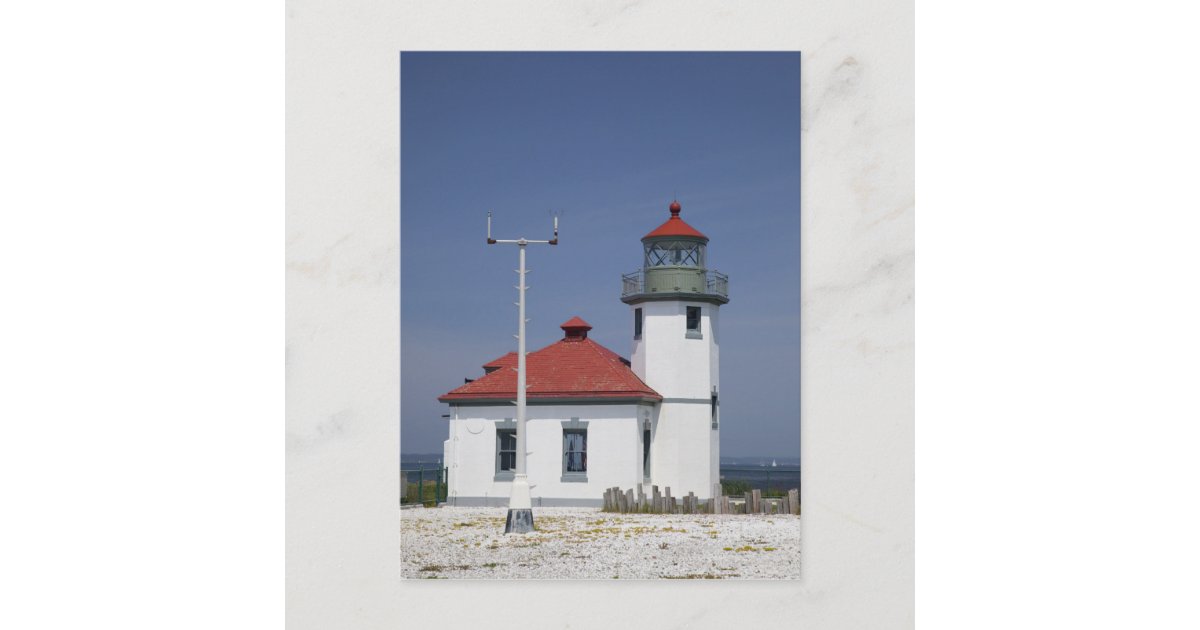 USA, Washington, Seattle, Alki Point Lighthouse, Postcard | Zazzle