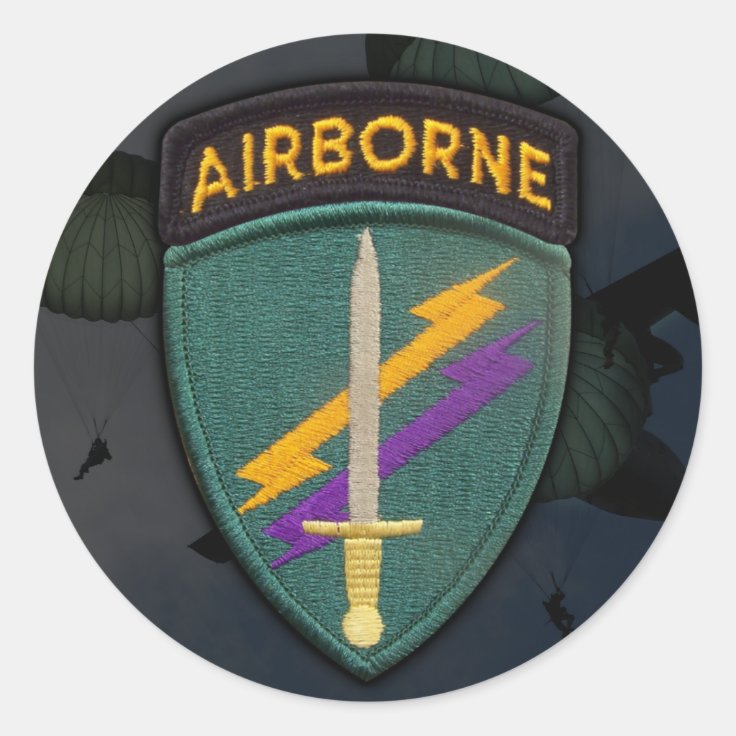 USACAPOC(A) Special Ops Psychological operations Classic Round Sticker ...