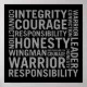 USAF | Integrity, Courage, Responsibility Poster | Zazzle