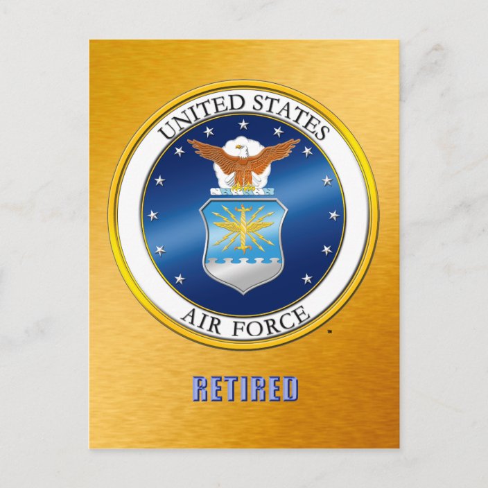 USAF Retired Postcard | Zazzle.com