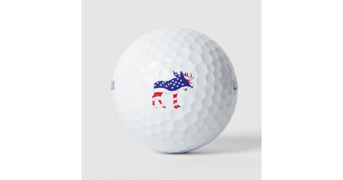 USAFlag--MOOSE Golf Balls | Zazzle