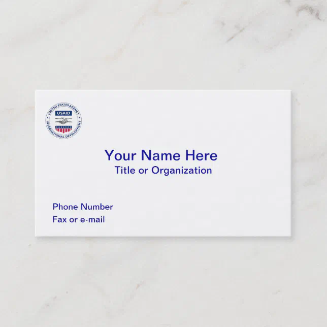 USAID BUSINESS CARD | Zazzle