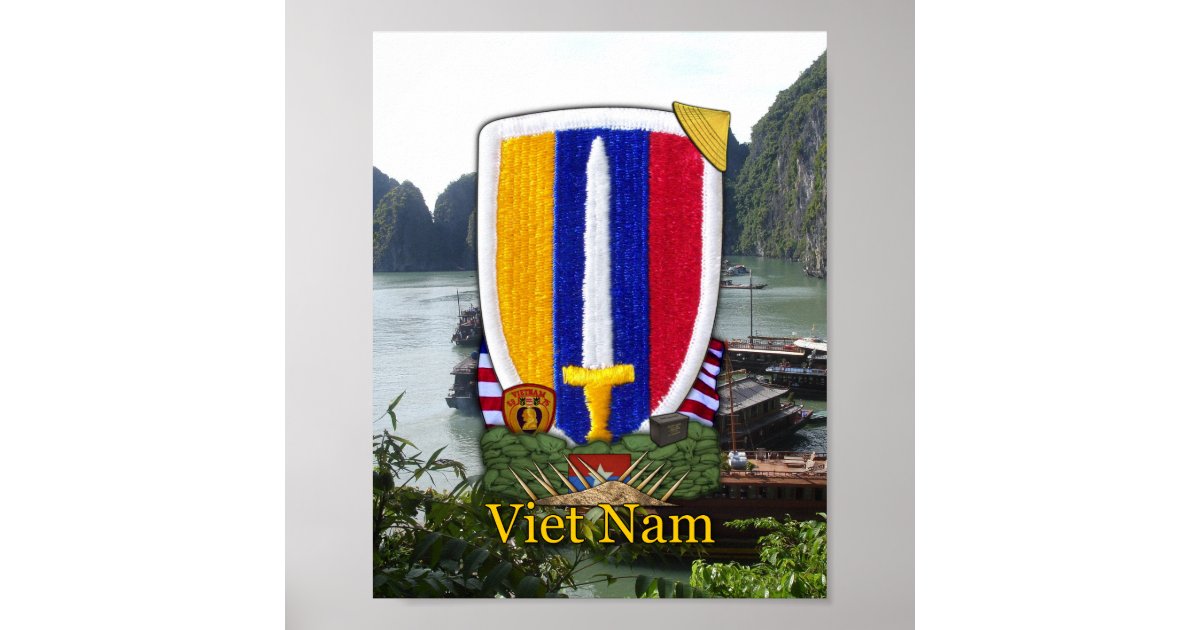 USARV Vietnam Nam War Patch Print | Zazzle