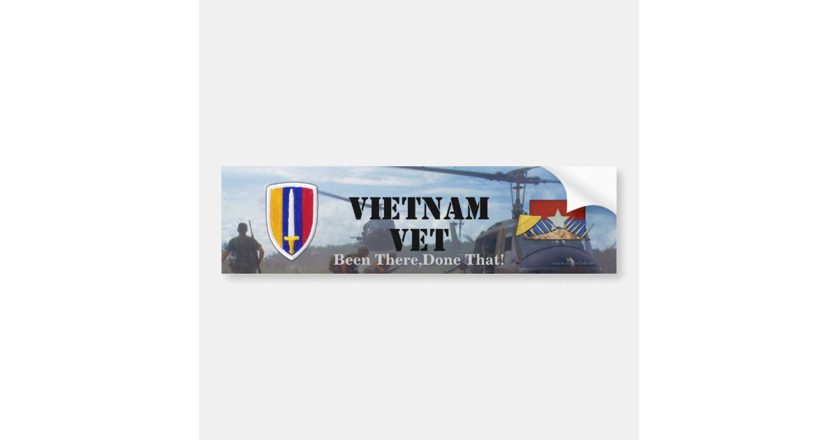 USARV Vietnam Nam War Patch Vets Bumper Sticker | Zazzle