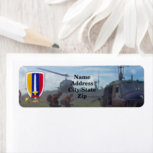 USARV Vietnam Nam war Veterans patch Label | Zazzle