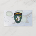 USASOC 1st special ops SOCOM veterans vets patch Business Card | Zazzle