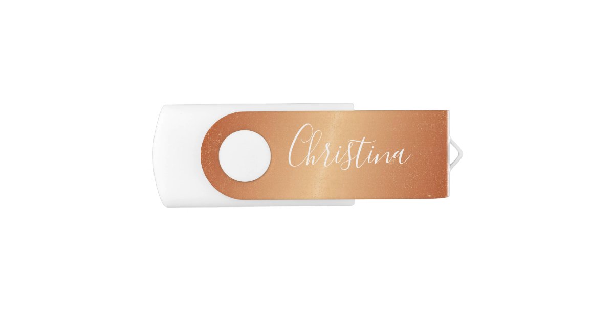USB Flash Drive - Copper Confetti | Zazzle