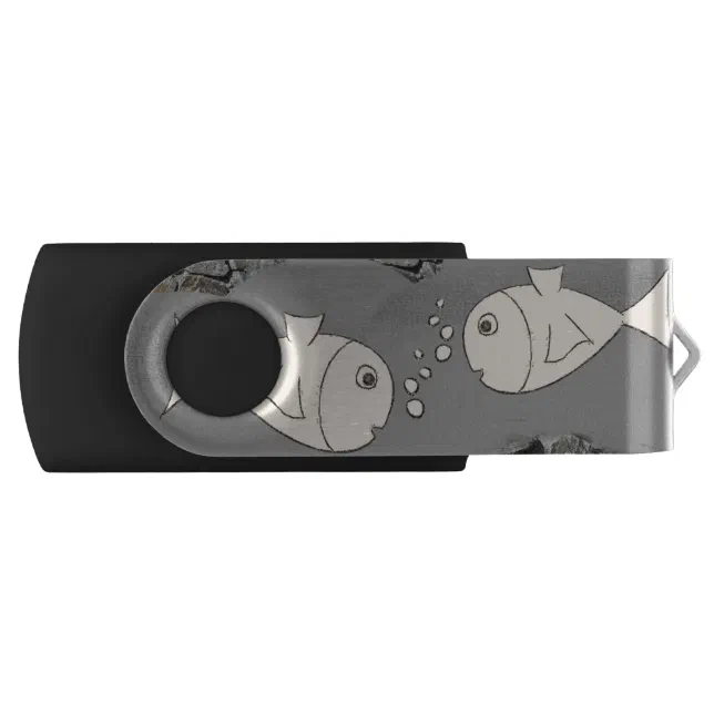 USB Swivel Hardrive Flash Drive Fish | Zazzle