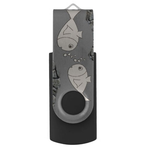 USB Swivel Hardrive Flash Drive Fish | Zazzle
