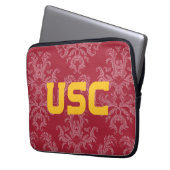USC Trojans | Damask Pattern Laptop Sleeve | Zazzle