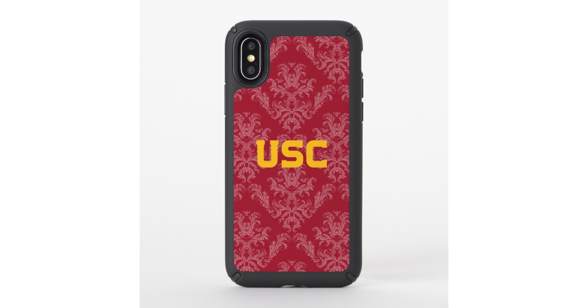 USC Trojans | Damask Pattern Speck iPhone X Case | Zazzle