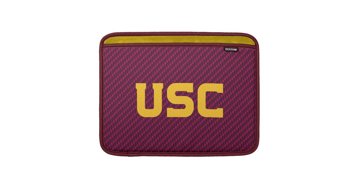 USC Trojans | Fiber Pattern MacBook Sleeve | Zazzle
