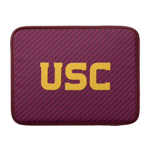 USC Trojans | Fiber Pattern MacBook Sleeve | Zazzle