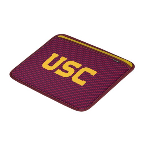 USC Trojans | Fiber Pattern MacBook Sleeve | Zazzle