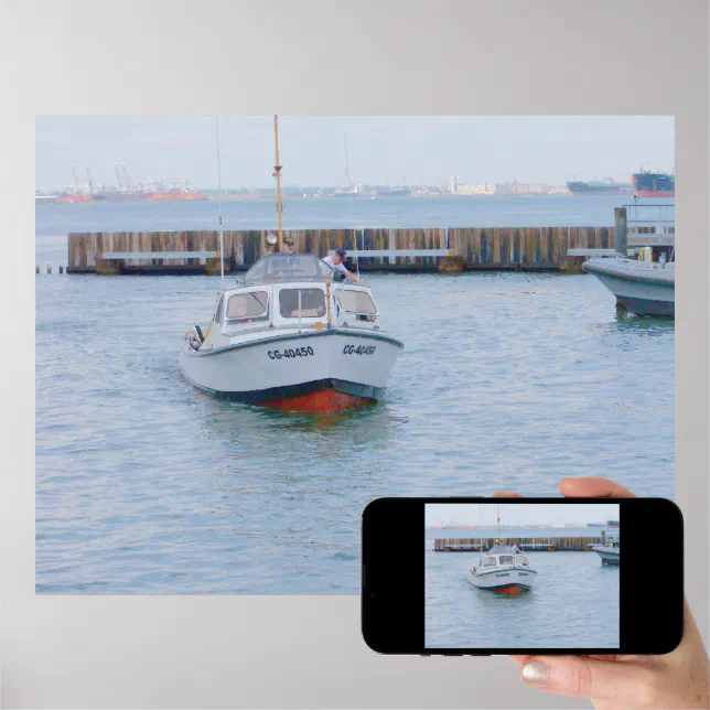 USCG 40 Foot Utility Boat Large # 40450 Front View Poster | Zazzle