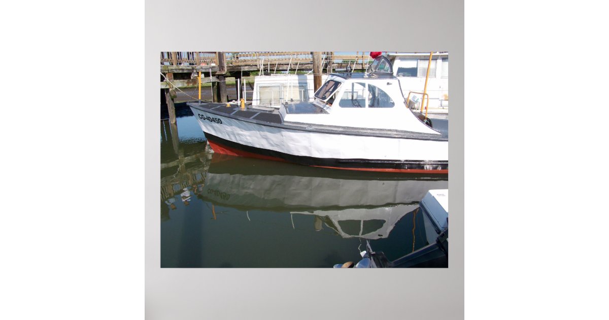 USCG 40 Foot Utility Boat Large # 40450 Side View Poster | Zazzle
