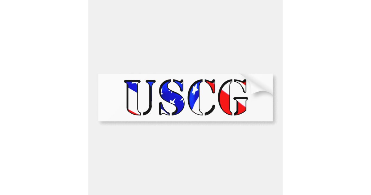 USCG Bumper Sticker | Zazzle