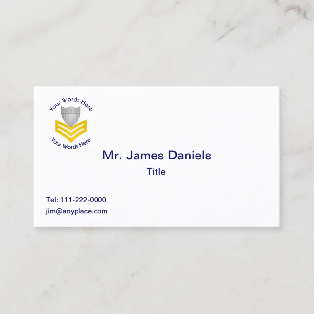USCG First Class Petty Officer Business Card | Zazzle