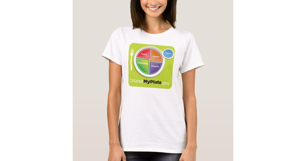 USDA Choose My Plate T-Shirt | Zazzle