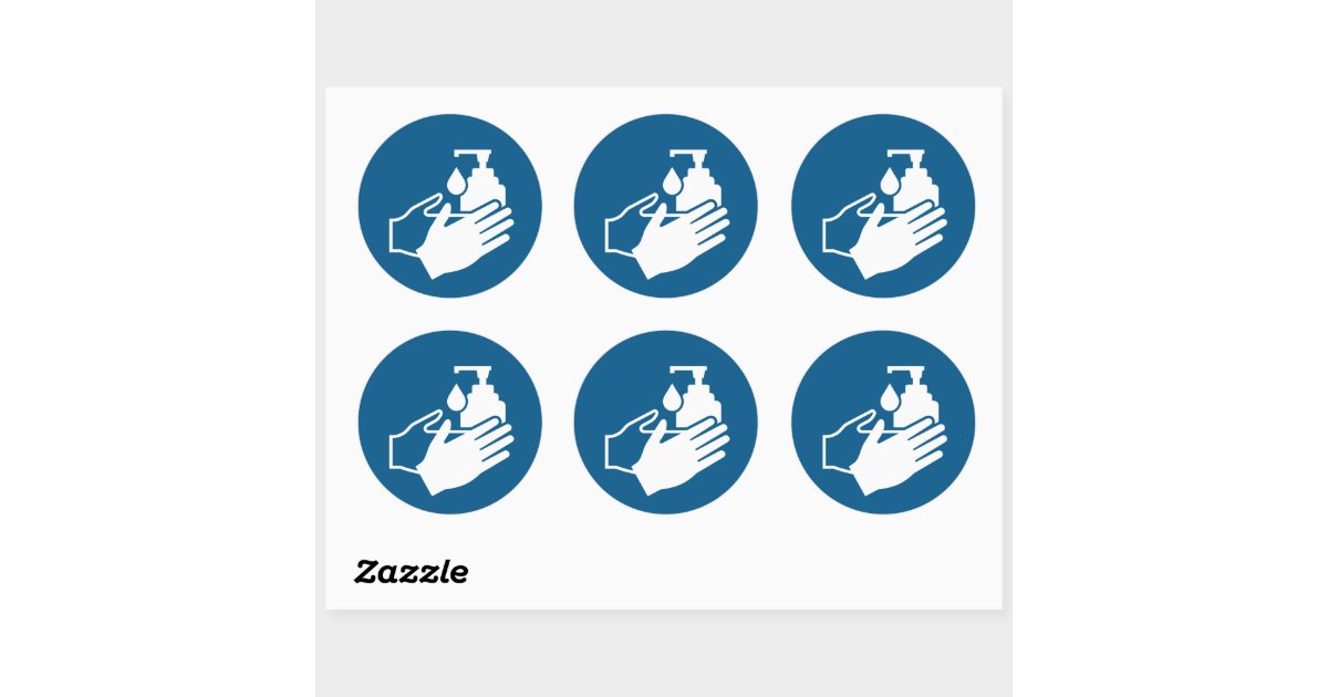 Use Hand Sanitizer Classic Round Sticker | Zazzle