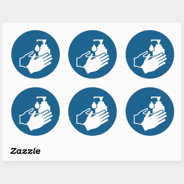 Use Hand Sanitizer Classic Round Sticker | Zazzle