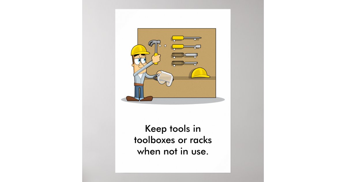 Use of Hand Tools 002 Poster | Zazzle