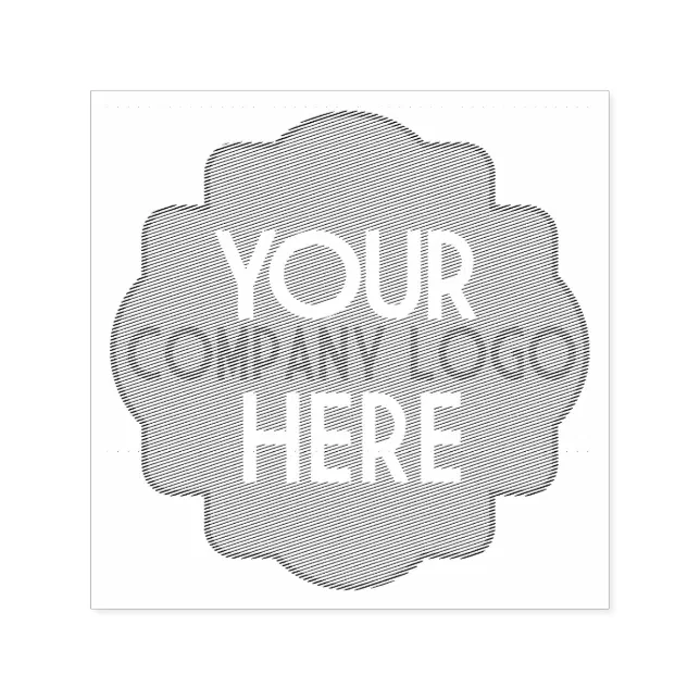 Use Own Business Logo Company Custom Self-inking Stamp | Zazzle