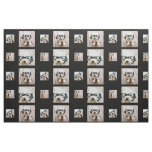 Black Grid Fabric | Zazzle