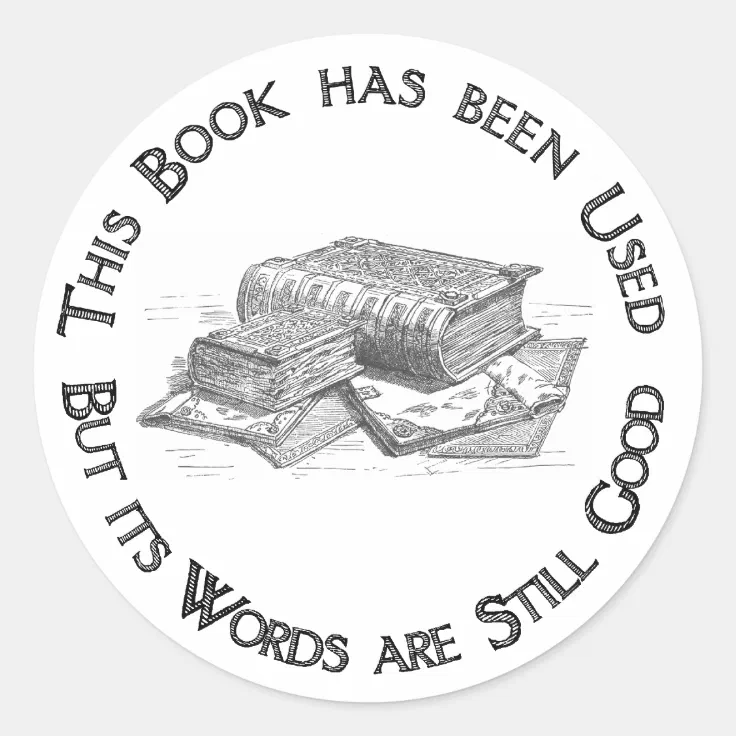 Used Book Gift Bookplate | Zazzle