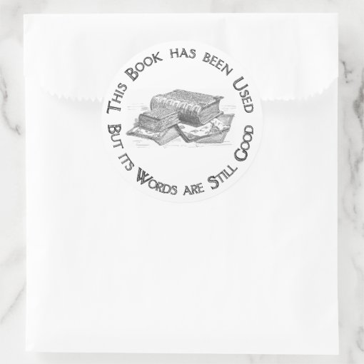 Used Book Gift Bookplate | Zazzle